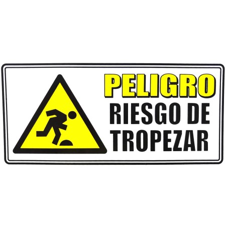 Señal Peligro Riesgo de Tropezar 30x15