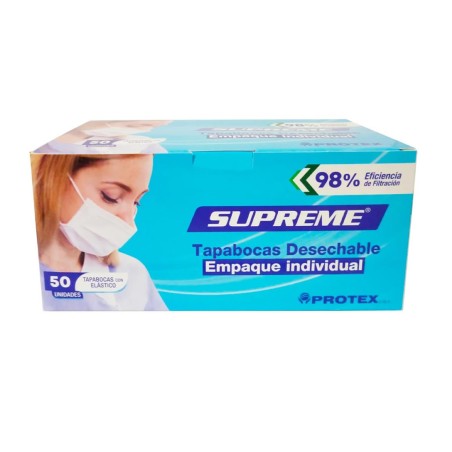Tapabocas 3 Pliegues x 50 Und (Tapabocas Quirurgico) Empaque Individual ...