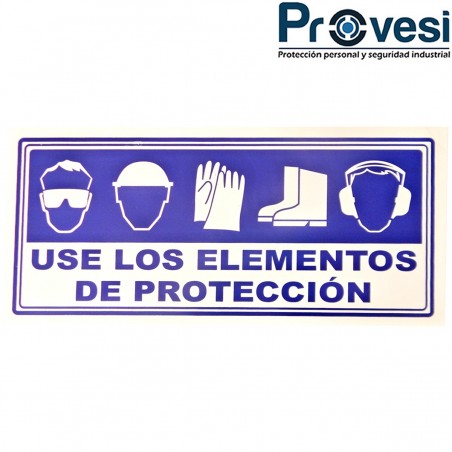 Señal Uso Obligatorio De Epp 30X15